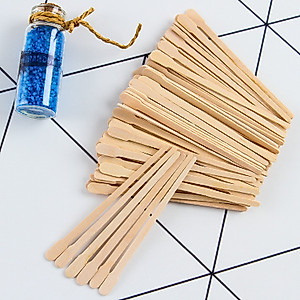 Aneco 800 Pieces Wood Wax Applicator Sticks Wax Spatulas Small Wood Spatulas Applicator for Hair Eyebrow Removal, 2 Style