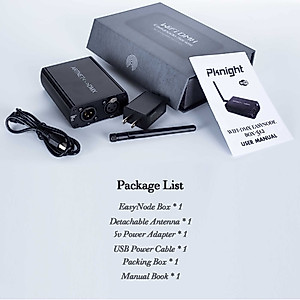 Pknight 2.4G Wireless WiFi DMX Easynode Box 512 DMX Controller with App WiFi-DMX PRO Using ArtNet/sACN Protocol(one Universe)