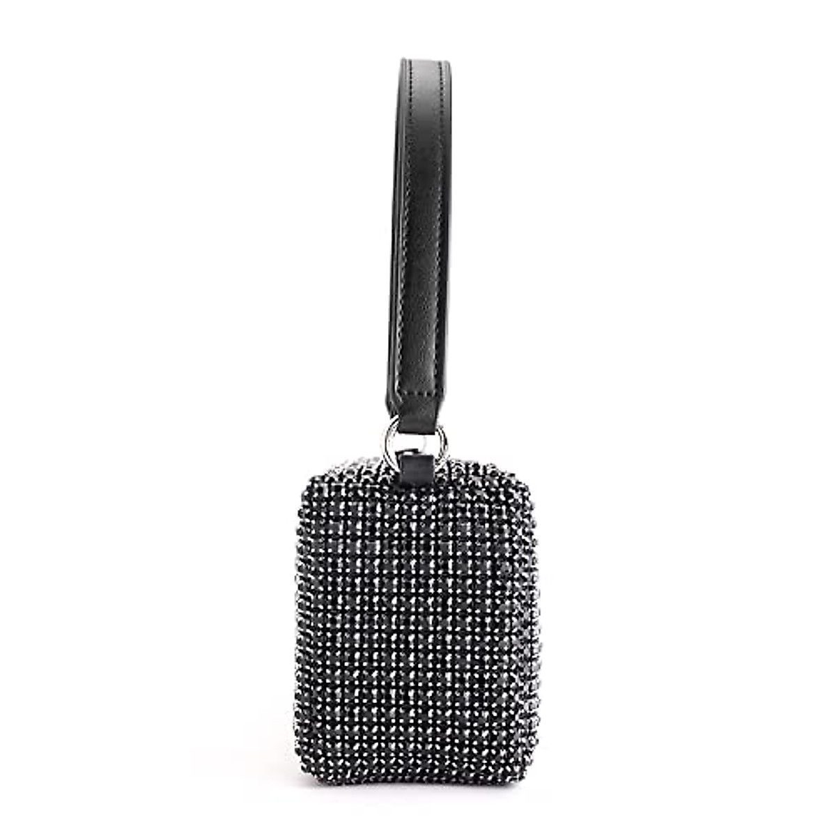 Rhinestone Crossbody Bag for Women Rhinestone Evening Bags Bling Rhinestone Purse Crystal Top Handle Handbag for Party