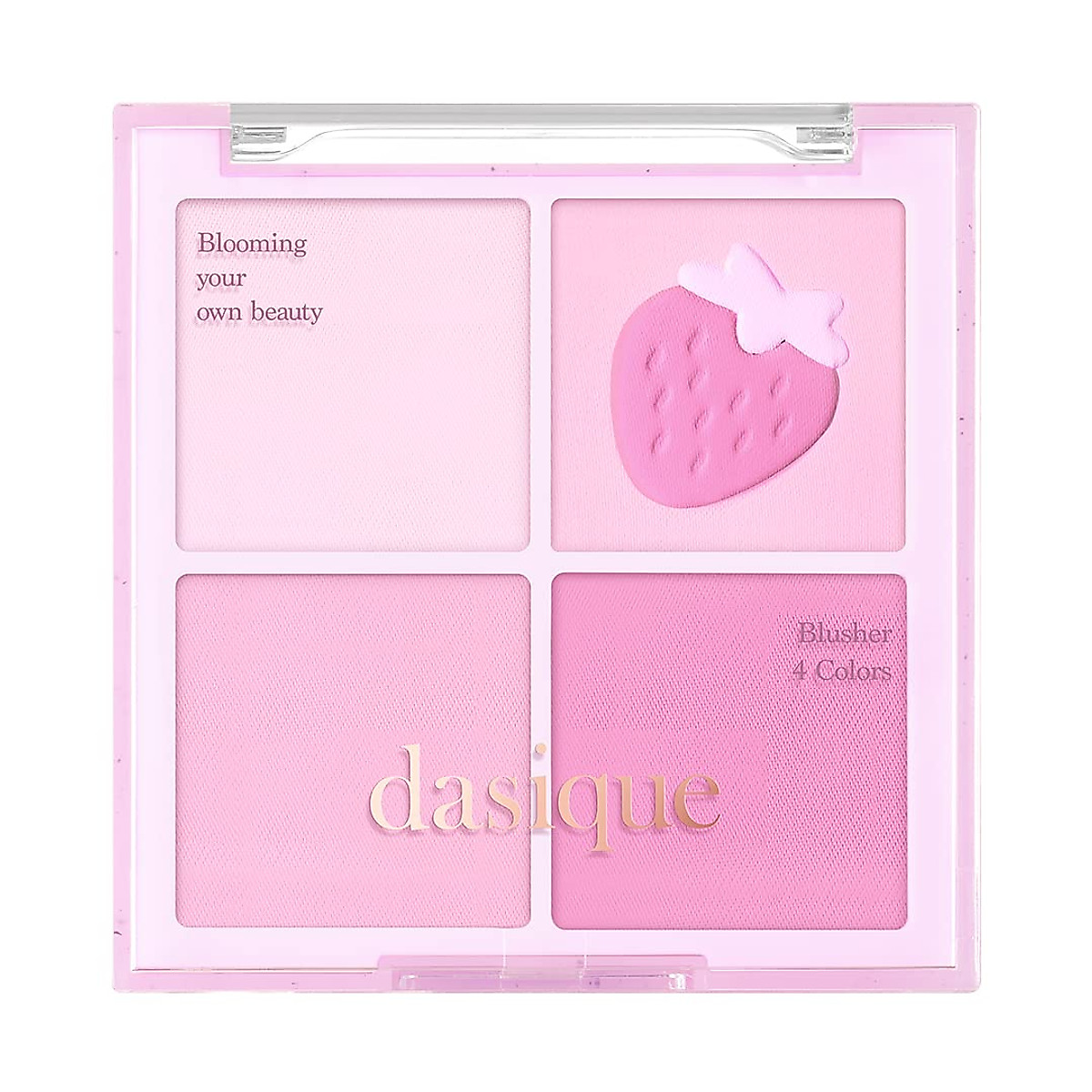 Dasique Blending Mood Cheek #06 Berry Smoothie | 4 Blendable Shades in Lightweight Smooth Powder | Vegan | Pink Blush
