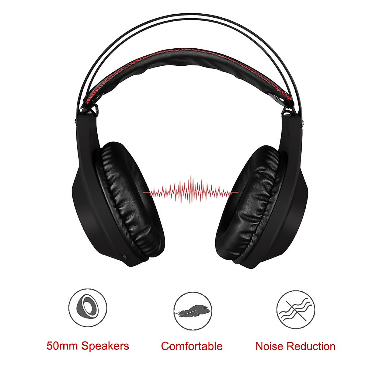 NUBWO N2 Gaming Headset for Xbox One PS4 Playstation 4, Headphones Computer PC Mic Stereo Gamer Microphone for Skype Xbox one s Xbox 1 x Nintendo Switch Games