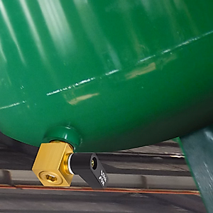 TAISHER 5PCS Brass Drain Cock Ball Valve Air Compressor Accessories 1/4" NPT Male