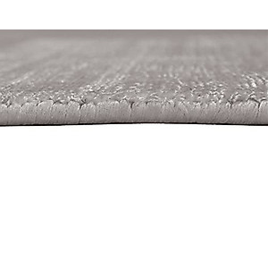 Home Must Haves Faux Silk Solid Color Contemporary Modern Hand-Tufted 100% Viscose Area Rug Carpet, 8' x 10', (Taupe 8x10)