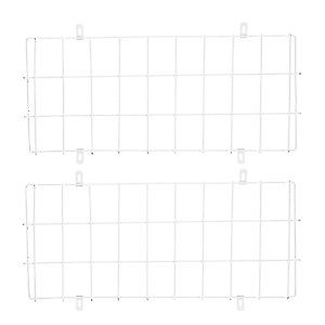 Holibanna Emergency Exit Light Wire Guard 2pcs Mount Exit Sign Damage Stopper Cage Steel Wire Guard Emergency Sign Protective Covers for School Office Gym