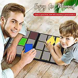 Blummy Card Holder Book Carrying Case Compatible with PM Trading Cards, Holder Album Binder Compatible with 22 Premium 18-Pocket Pages, 396 Cards（black）