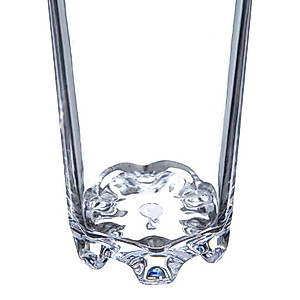 Bravario Unbreakable Plastic Drinking Glasses 11 oz | Dishwasher Safe Shatterproof 100% Tritan Water Tumblers | BPA Free Reusable Outdoor Highball Drinkware | Set of 4