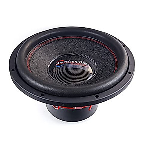 American Bass HAWK 15 Inch Dual 4 Ohm Voice Coil 3000 Watt Subwoofer Speaker with 80 Ounce Magnet and Kevlar Fiber Non-Pressed Paper Cone, Red