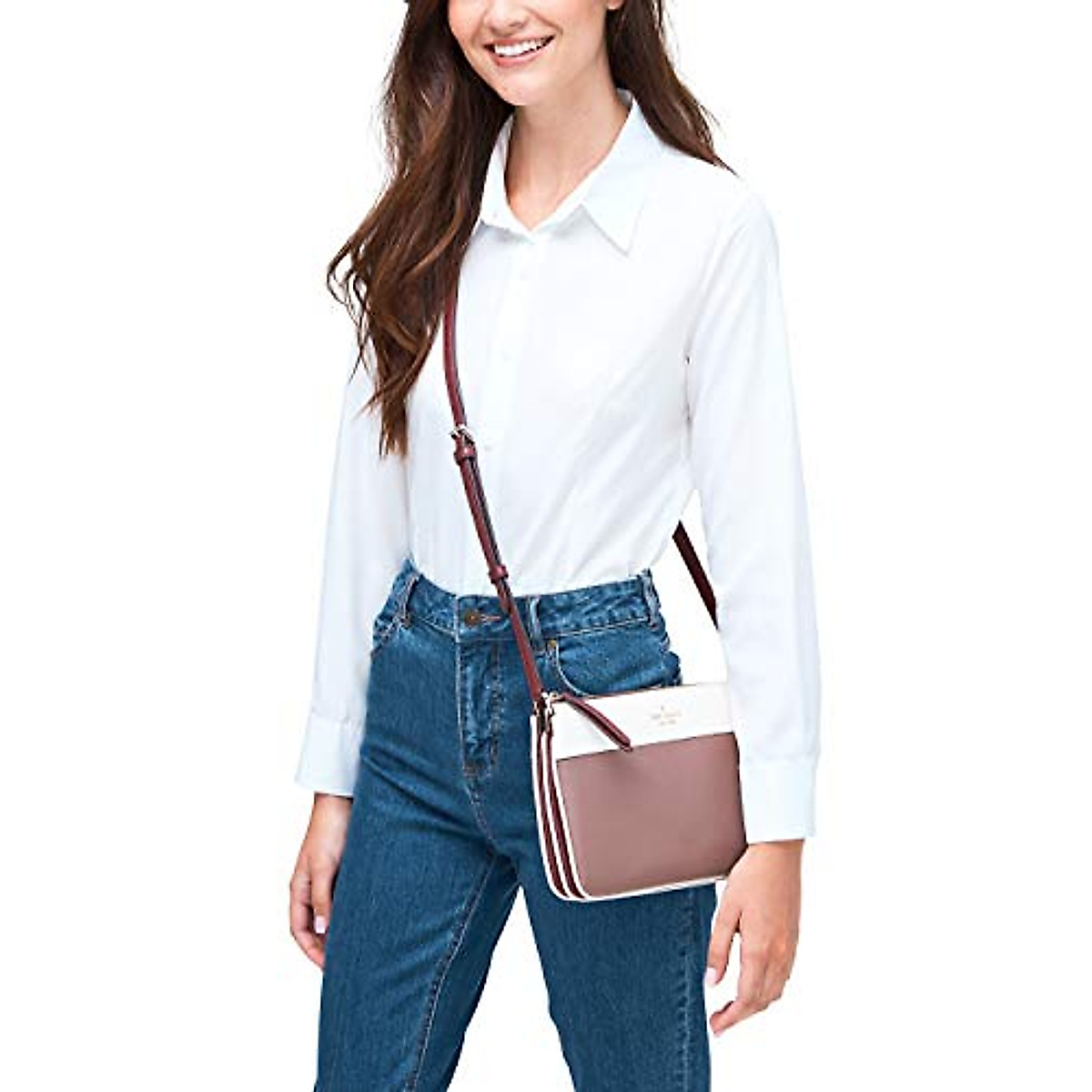 Kate Spade New York Triple Gusset Crossbody (Neutral Multi 276)