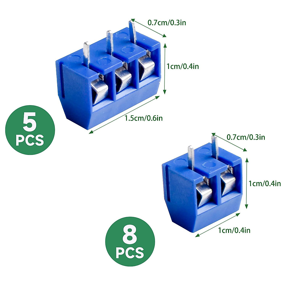 Smraza 104pcs Double Sided PCB Board Kit, Prototype Boards for DIY Soldering and Electronic Project Circuit Boards Compatible with Arduino Kits, 30PCS 40 Pin 2.54mm Male and Female Header Connector