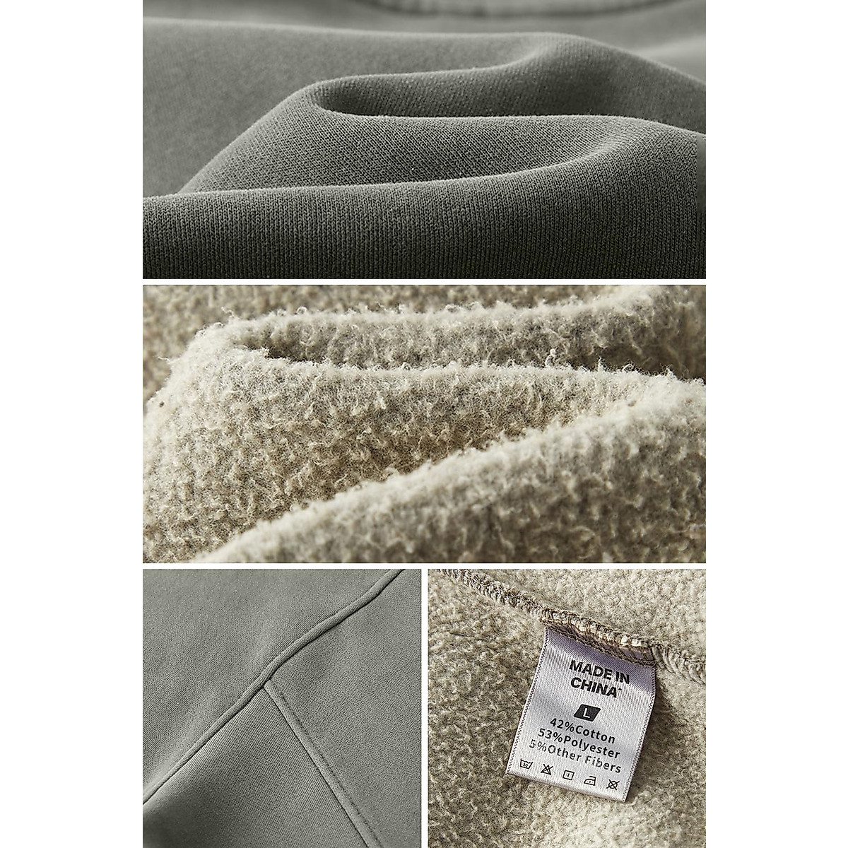 Hatant Sweatshirt for Women Acid Wash Athletic Hoodies Heritage Fleece V-neck Long Sleeve Hoodie Y2K Crop Pullover Women Sweatshirt Cotton Fleece Lined Hoodies Teen Workout Pullover Shirt Green-XL