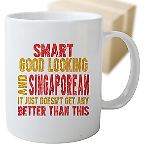 Garod Soleil Coffee Mug Smart Good and Singaporean Funny Gifts for Men Women Coworker Family Lover Special Gifts for Birthday Christmas Funny Gifts Presents Gifts 544475