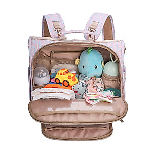 ALLCAMP OUTDOOR GEAR Diaper Bag Backpack Large, Support Baby Stroller, Converted Into a Tote Bag