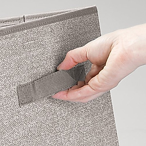 iDesign InterDesign Fabric Closet Organizer Clothing, Blankets, Accessories, Pack of 2, Gray Aldo Storage Cube-Small (Set of 2), Large, 2 Piece