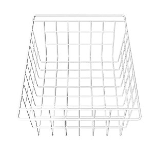 Orgneas Chest Freezer Organizer Bins Deep Freezer Basket Storage Rack Bins Metal Wire Baskets Large Size 2 Packs