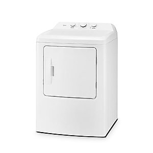Midea MLTE37N1BWW Electric Dryer, Sensor Dry, Wrinkle Care, Air Fluff, Easy-Using Control Panel, 12 Total Cycles, 6.7 Cu.ft, White