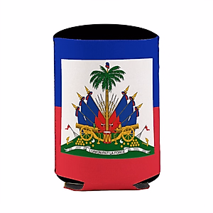 2 PCS Haiti Flag Cup Can Cooler Party Gift Beer Drink Coolers Coolies