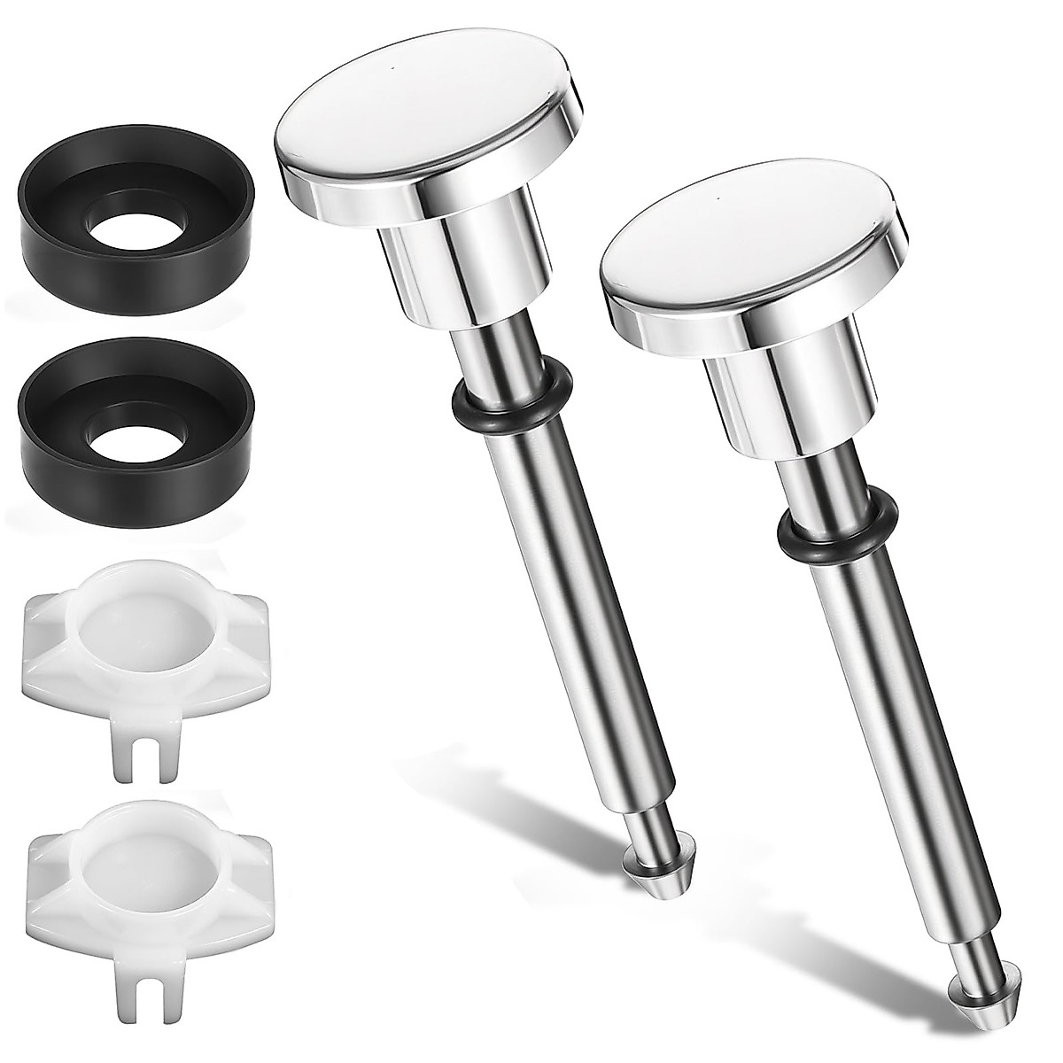 2 Set Tub Spout Diverter Repair Kit, Tub Diverter Repair Kit Shower Diverters Repair Kits, Includes 2 X Valve Stems, 2 X Cup Seals and 2 X Gates for Bathroom Shower Tubs Faucet Parts Replacement