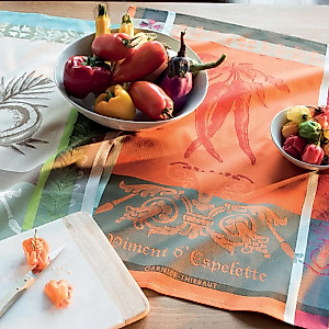 Garnier Thiebaut Piment D'Espelette Epices Kitchen Towel, 22" x 30", Multiple