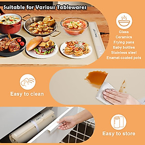 Flaegoye Food Warming Mat,Portable Electric Warming Tray with 3 Adjustable Temperature,Silicone Foldable Food Warmer for Buffet,Fast Heating Mat for Home Buffets,Restaurants and Parties