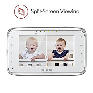 Motorola MBP38S-2 Digital Video Baby Monitor with 4.3-Inch Color LCD Screen and 2 Cameras with Remote Pan, Tilt and Zoom