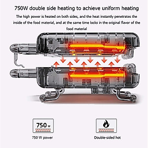 sandwich maker toastie, 750W Electric Walnut Cake Maker, Automatic Mini Nut Waffle Bread Machine, Sandwich Iron Toaster Baking Breakfast Pan Oven