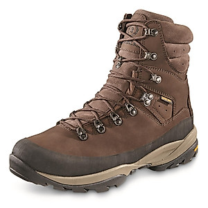 Bolderton Ridge 8” Men’s Waterproof Leather Hunting Boots Insulated, 400-gram Dark Brown 8.5D (Medium)