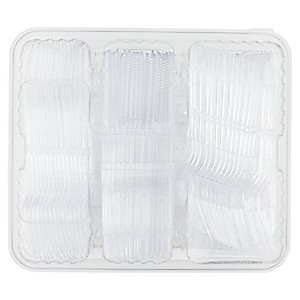 Great Value Premium Assorted Clear Cutlery, 192 Count