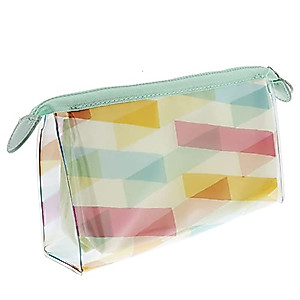 SUN-STAR Gusset Clear Pouch "mitte" Large Capacity, for Pencil Case and Cosmetic Pouch, Colorful