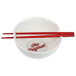 Bioworld Nissin Cup Noodles 20 oz Ramen Bowl With Chopsticks