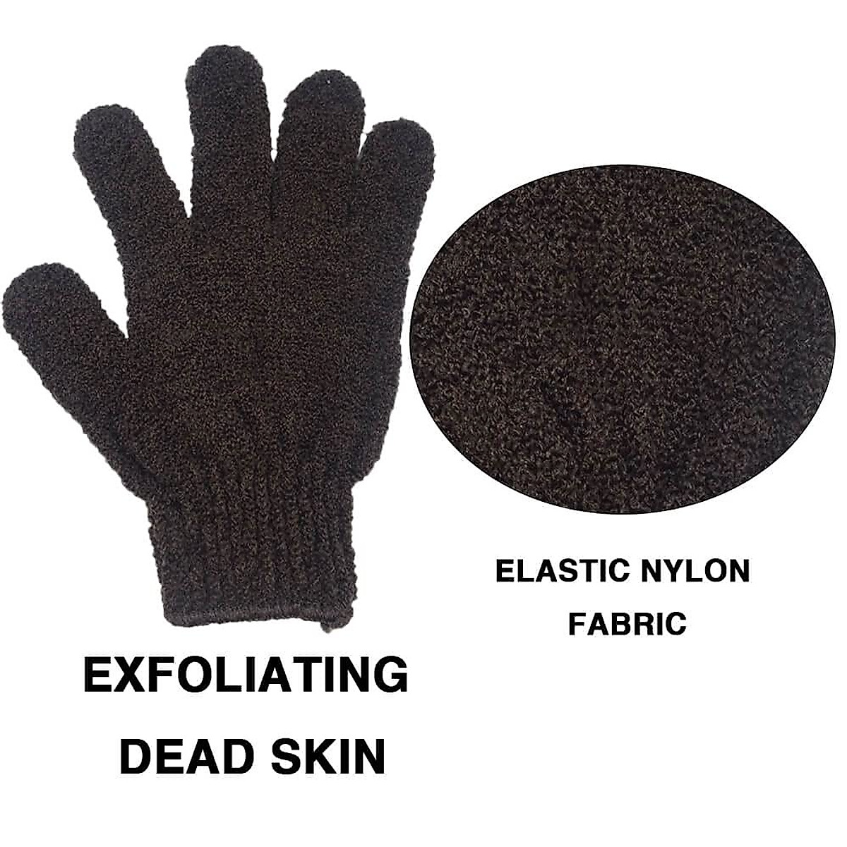 4 Pack Self Tanning Mitt Applicator Kit, with Self Tanner Mitt, Self Tan Back Applicator, Exfoliating Glove, Flat Top Face Tanner Brush, Tan mit for Self Sunless Tanner (brown)