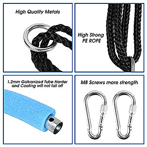 Odoland 24 inch Children Tree Swing, Outdoor Small Saucer Swing Platform Swing for Kid, Round Flying Swing wirh Adjustable Hanging Ropes for Backyard, 220lb Weight Capacity Great for 1-2 Kids