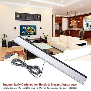 Wii Sensor Bar Original Wii Sensor,IR Signal Ray Sensor Bar Wired Receiver with a Stand,for Nintendo WII/WIIU