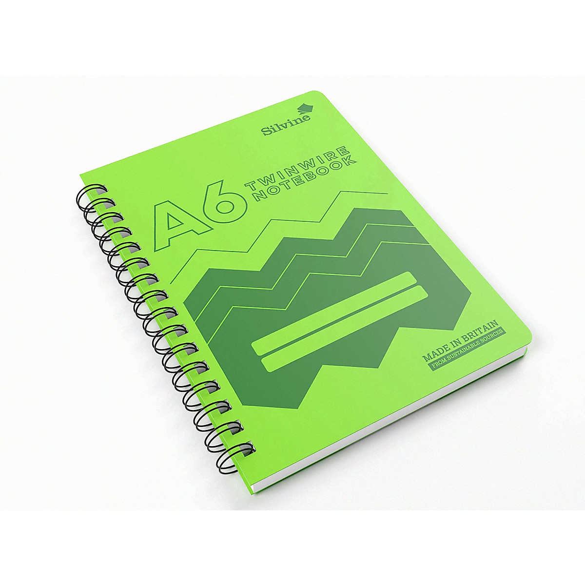 Silvine 160 Page A6 Wirebound Notebooks with Durable Wipe Clean Covers [Assorted Pack of 10]