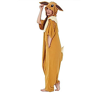 SAZAC Kigurumi - Pokemon - Eevee - Summer Onesie Jumpsuit Halloween Costume (X-Large)