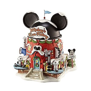 Department 56 North Pole Village Mickey's Ear Factory Miniature Lit Building 6.69 Inch