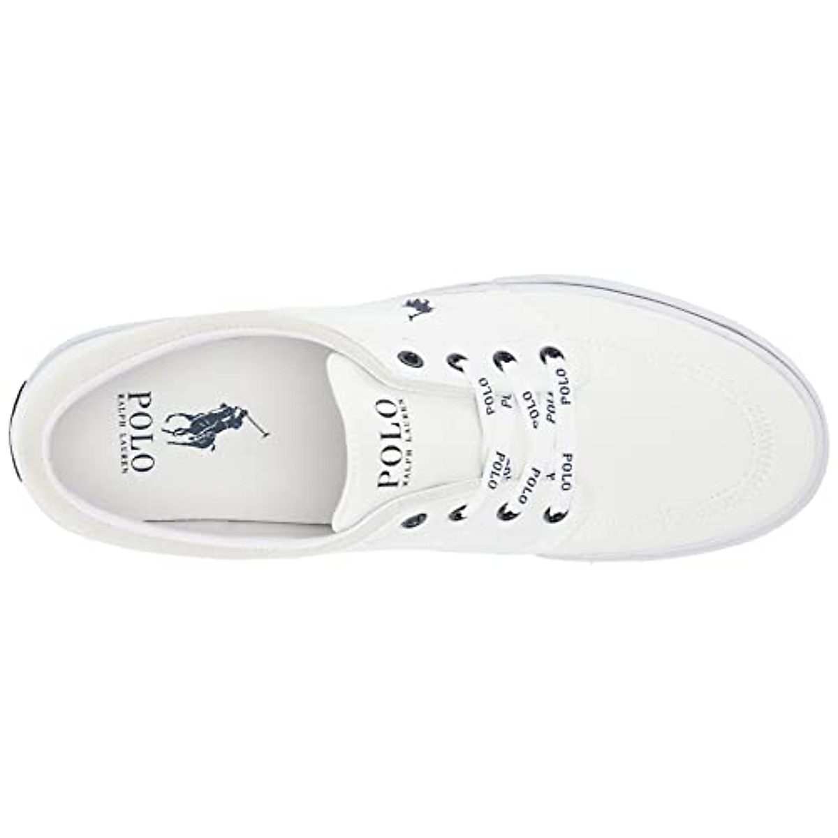 POLO RALPH LAUREN Men's Faxon X Sneaker, White/Newport Navy Pp, 11 M US