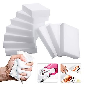 Melamine Sponge, 50/100 Pack Magic Sponge Eraser, Multi-Surface Household Cleaner Non-Scratch Scrub Sponge Pads for Cleaning Kitchen Dish, Bathroom, Bathtub, Sink, Shoes, Car, No Chemicals Added