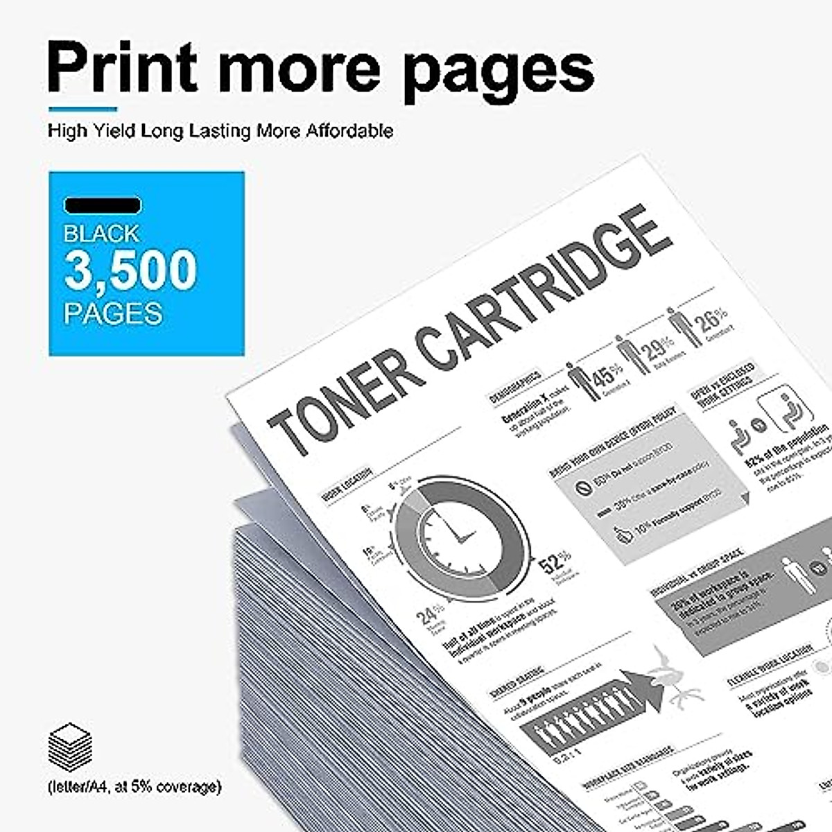 Compatible MLT-D116L Toner Cartridge Replacement for Samsung MLT-D116L MLTD116L D116L 116L to ues with SL-M2625D SL-M2825DW SL-M2835DW Printer [1 Pack,Black]