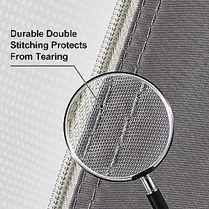 OlarHike 6 Set Packing Cubes for Travel, 4 Various Sizes(Large,Medium,Small,Slim) Luggage Organizer Bags for Travel Accessories Travel Essentials, Travel Cubes for Carry on Suitcases (Grey)