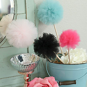 Expo International Decorative Matte Tulle, Roll/Spool of 6” X 25 Yards, Lightweight Polyester Tulle Fabric for Tutus, Costumes, and Party Decorations, Washable, Easy-to-Use, Pack of 2, Pink