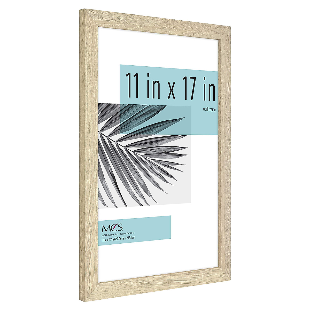 MCS Studio Gallery 11x17 Picture Frame Natural Woodgrain, Rectangle Photo Frame for Photos, Posters & Art Prints (1-Pack)