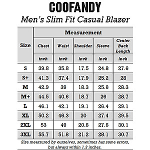 COOFANDY Men Slim Fit Suits Casual Lightweight Blazer Jackets One Button Tuxedos Dark Black