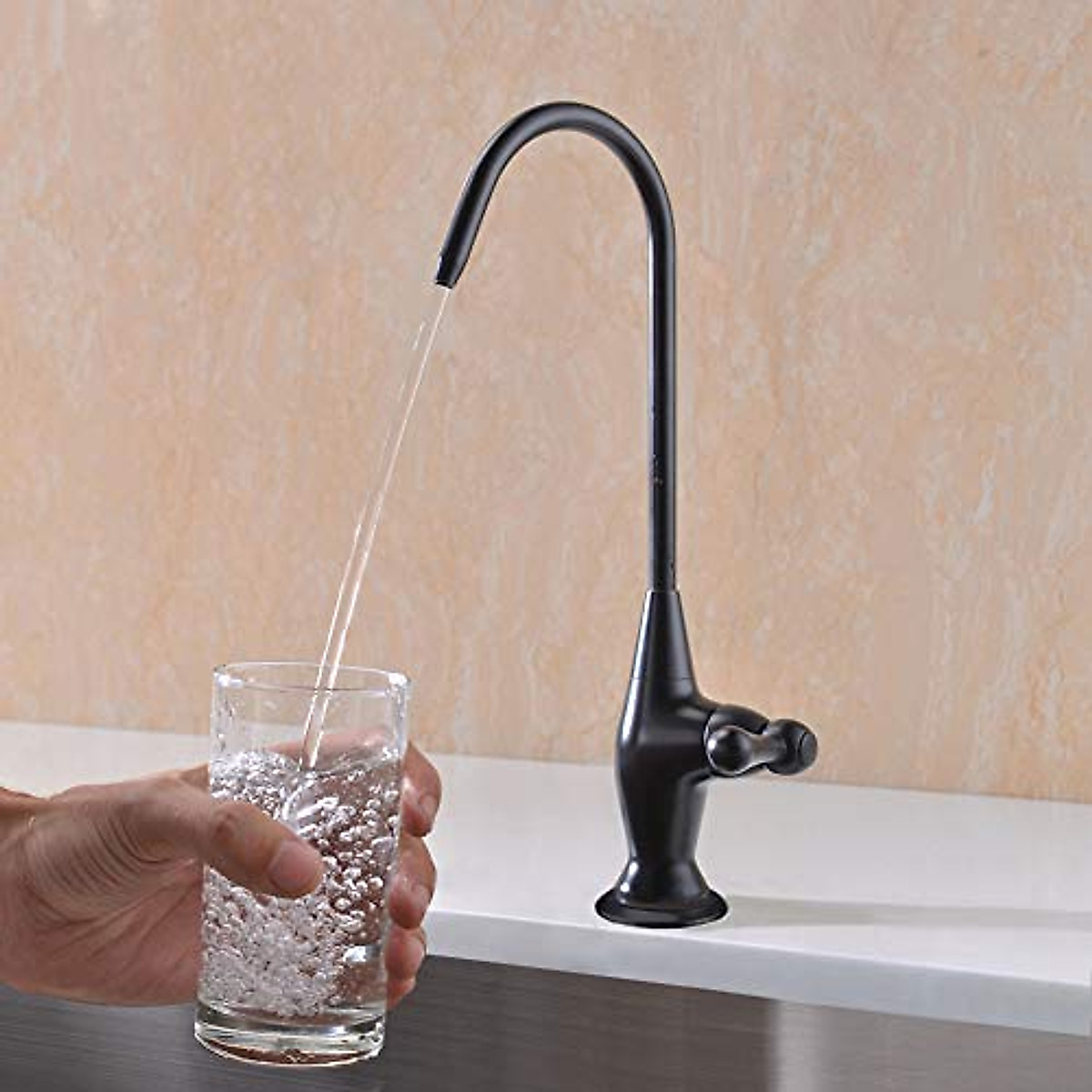 GICASA Oil Rubbed Bronze Filter Drinking Water Purifier Faucet, Stainless Steel Beverage Faucet Water Filtration Faucet