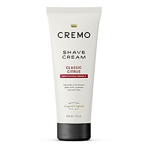 Cremo Barber Grade Original Shave Cream, Astonishingly Superior Ultra-Slick Shaving Cream for Men, Fights Nicks, Cuts and Razor Burn, 6 Fl Oz
