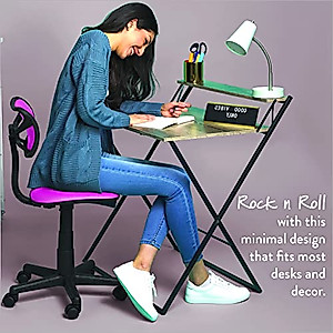 Urban Shop Swivel Mesh Task Chair, Pink