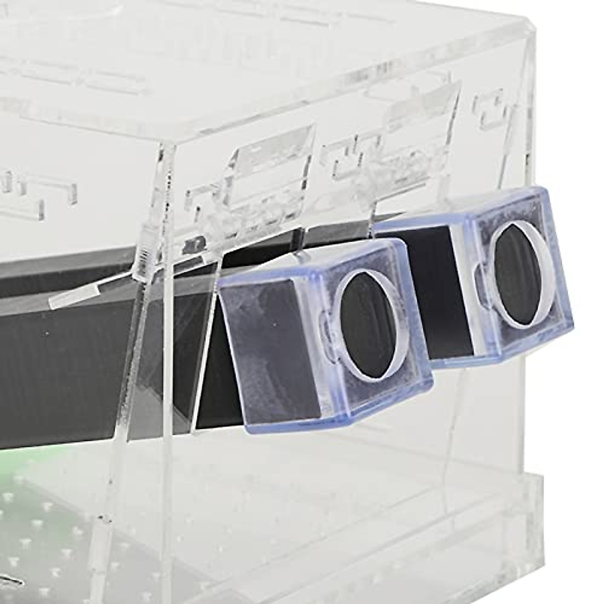 Cricket Keeper with Tubes, Easy to Equipped with Water/Food Feeding Tub Cricket Care Kit for Home for Office(L)