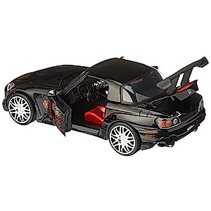 Jada Toys Fast & Furious 1:24 Johnny's Honda S2000 Die-cast Car, Toys for Kids and Adults, Black