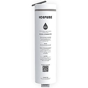 ICEPURE UTR400-PPC Filter, 1 year Lifetime, Replacement for UTR400 Reverse Osmosis System, Reduces large particles of impurities, chlorine, colors and odors, 1PACK