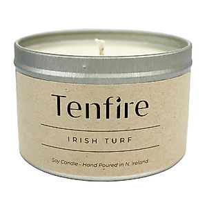 Generic Irish Turf Peat Container Candle. Smell of an Irish Turf Fire. Nostalgic Scent, Long Burn Time. Handmade in Ireland