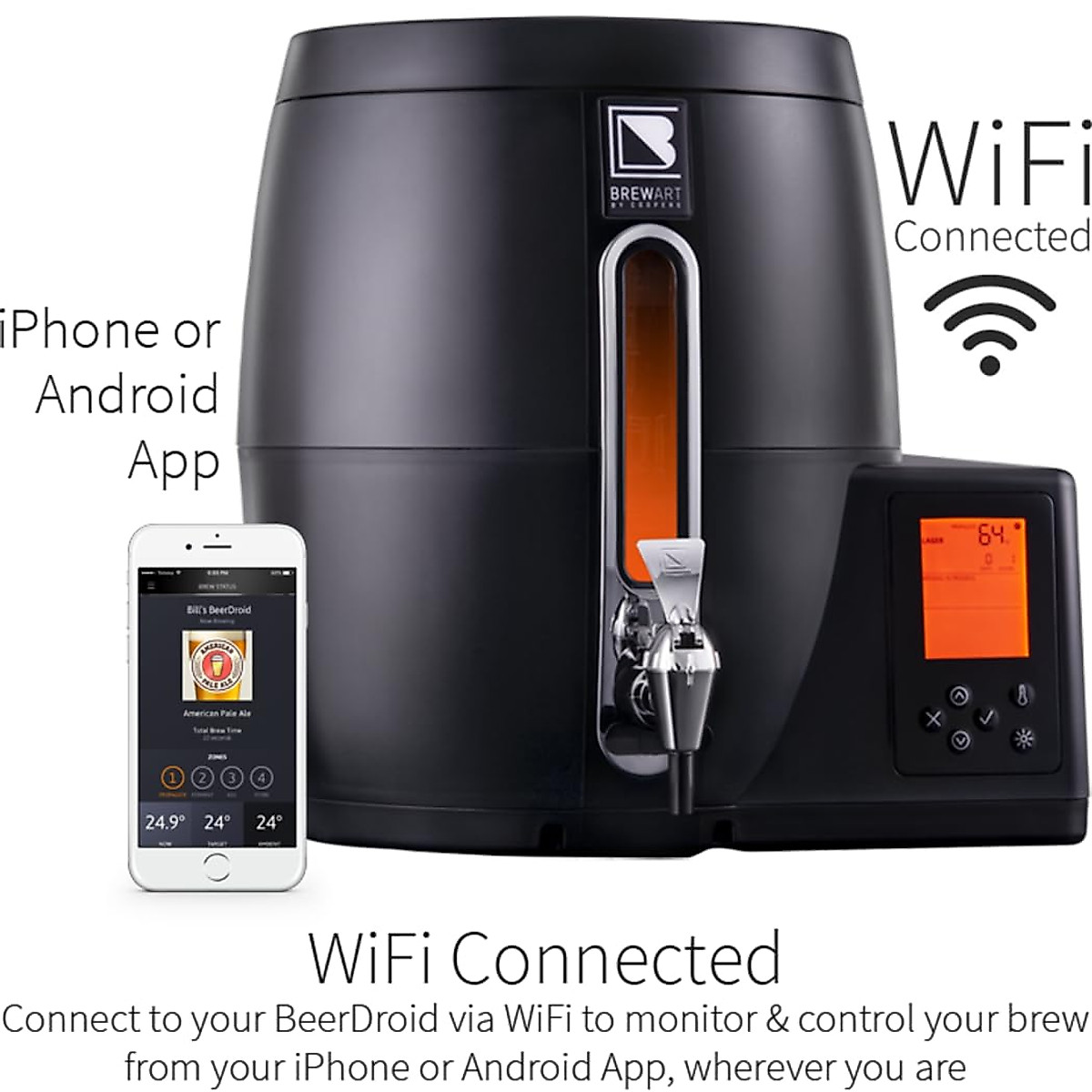 BeerDroid Fully Automated Beer Brewing System with American Pale Ale BrewPrint